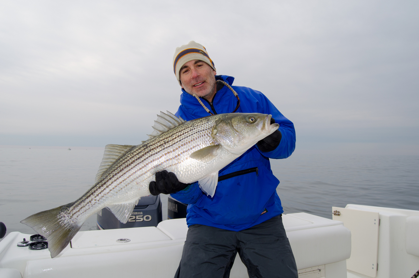 Thanksgiving Striper Trolling - On The Water